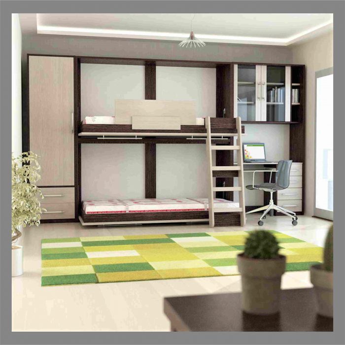 تخت تاشو دو نفره G12 دکتر چوب - یک کار مدرن و زیبا برای فضاهای کمجا