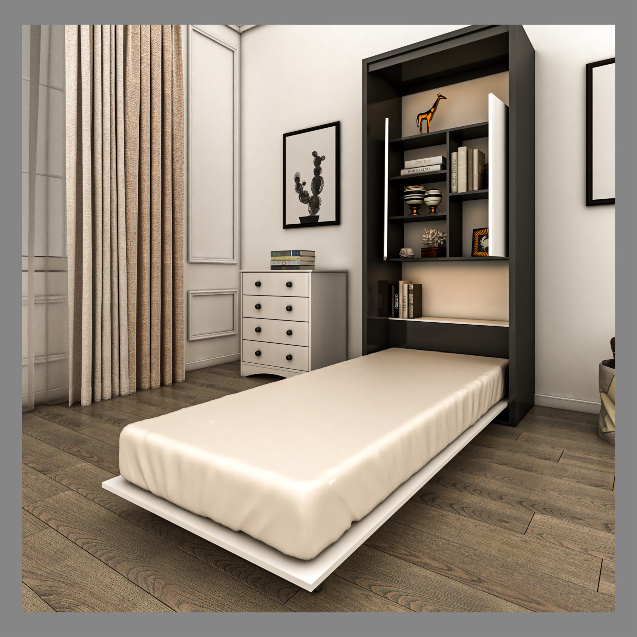 تخت تاشو و بهترین مدلهای تخت خواب های کم جا ، با قابلیت سفارشی سازی ...